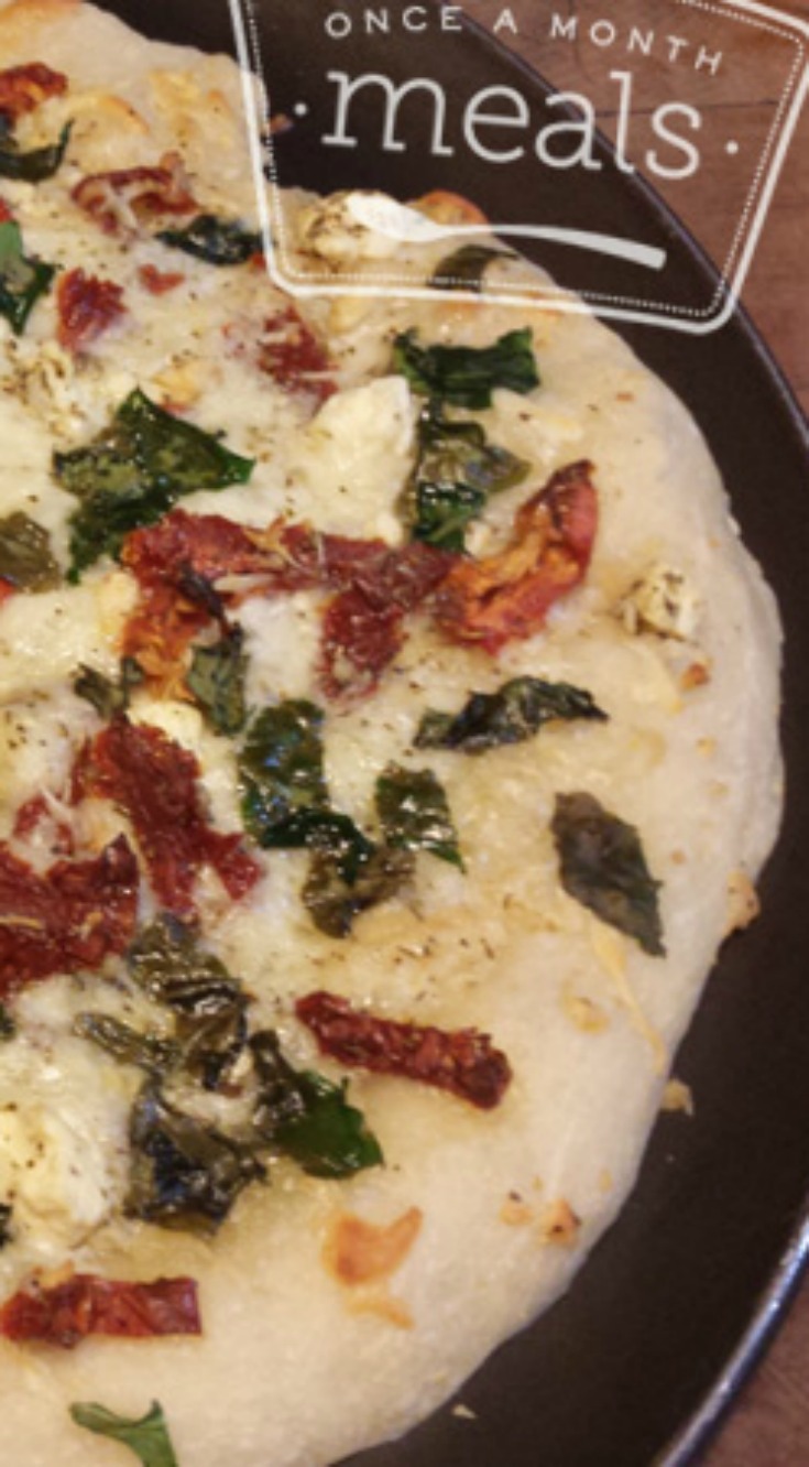 Mediterranean Pizza Packets - Dump and Go Dinner | Once A Month Meals