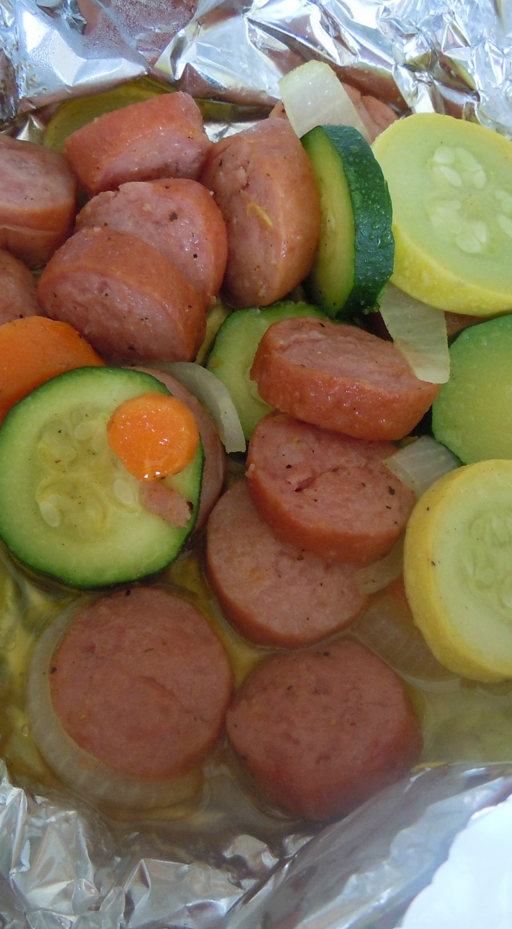 Sausage and Summer Vegetable Packets - Dump and Go Dinner | Once A ...