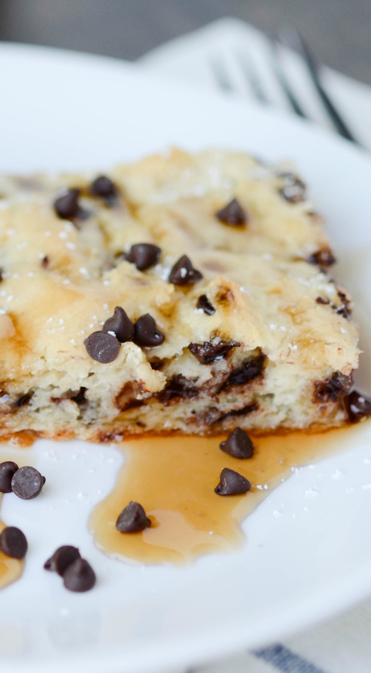 Chocolate Chip Buttermilk Pancake Squares | Once A Month Meals