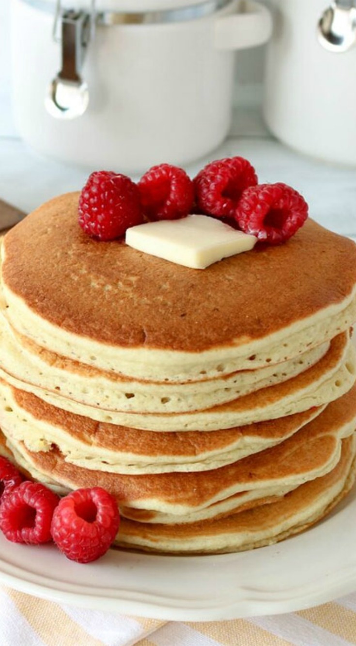 Raspberry Lemon Pancakes | Once A Month Meals