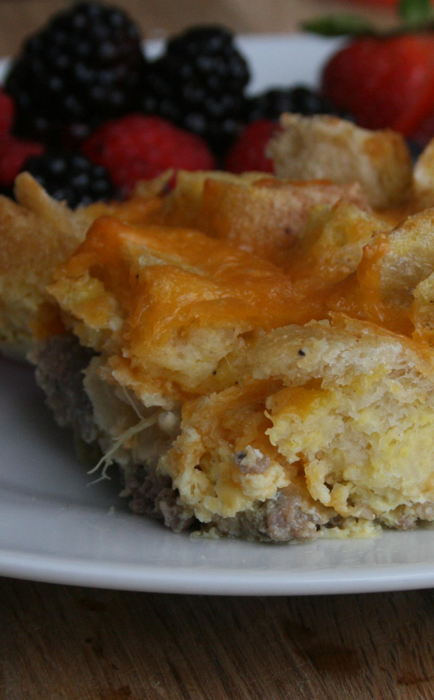 Sausage Pear Breakfast Casserole | Once A Month Meals