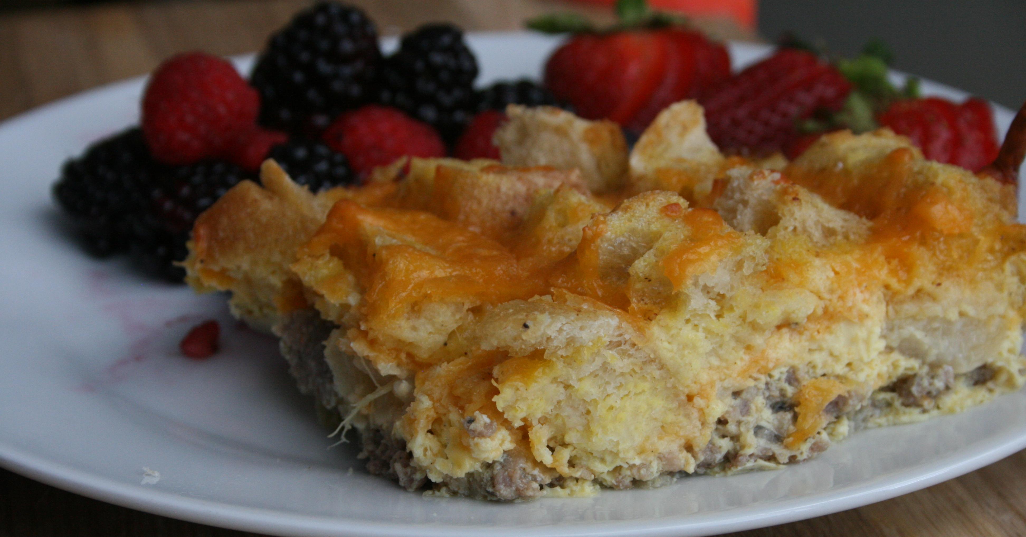 Sausage Pear Breakfast Casserole | Once A Month Meals