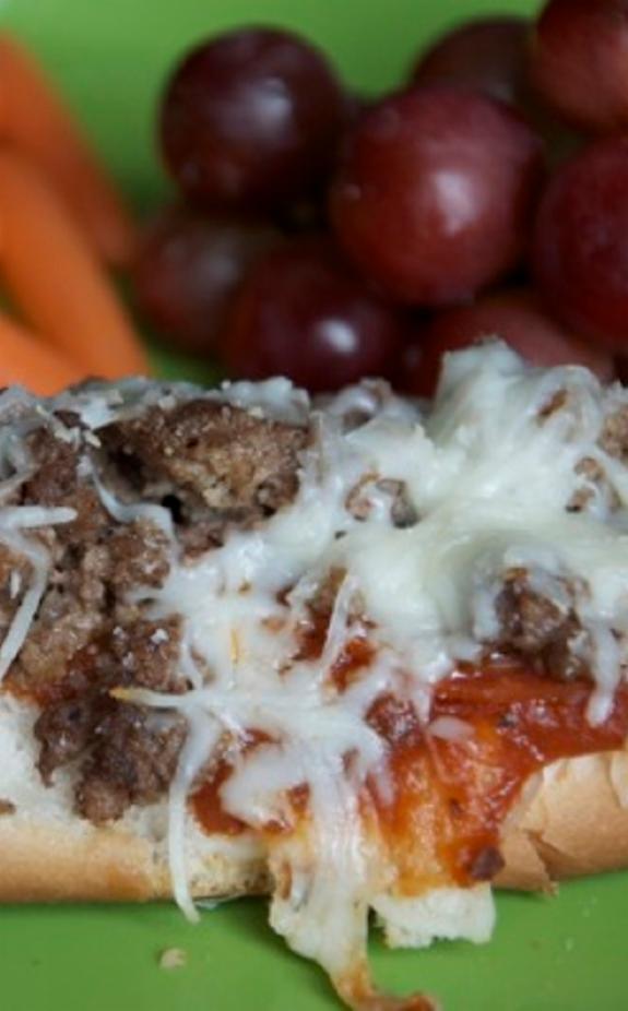 Mini French Bread Pizzas - Lunch Version | Once A Month Meals