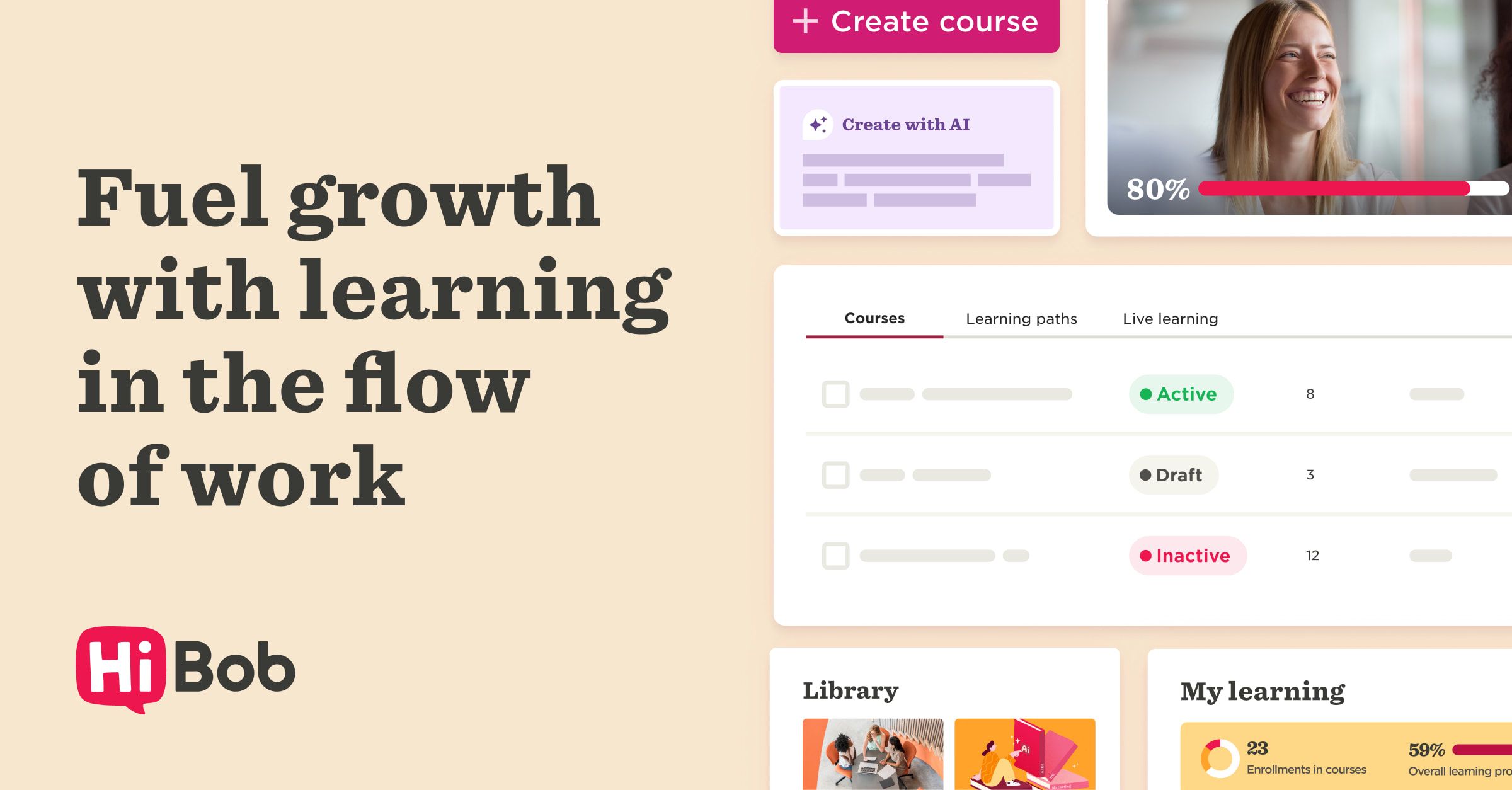 Learning management software (LMS) for growing teams | HiBob