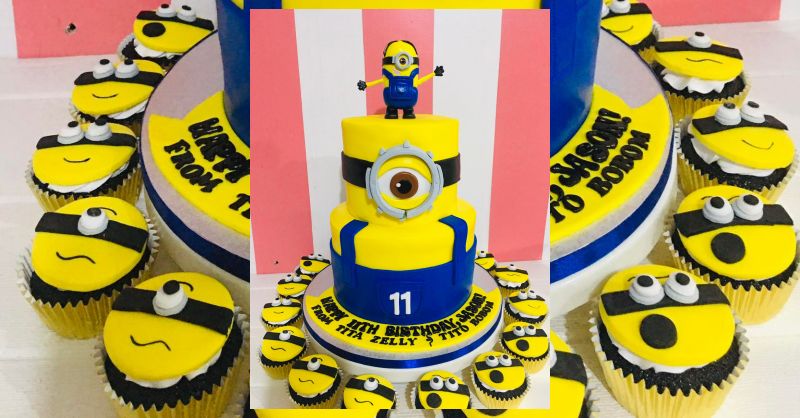 Charm's Cakes | Jason's Minions Cake, A Customize Minions cake
