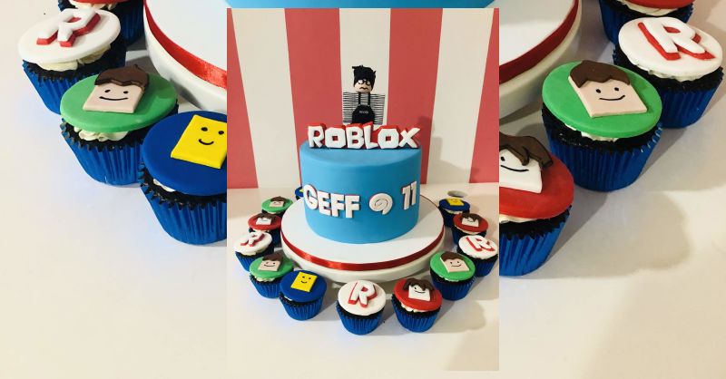 Geff's Roblox Roblox Cake, A Customize Roblox cake