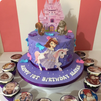 sofia the first cake ideas