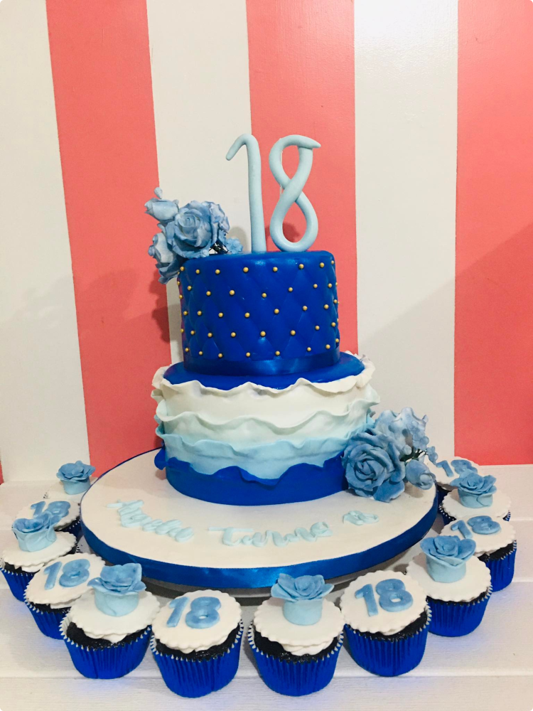 Fondant Cake Design For Debut