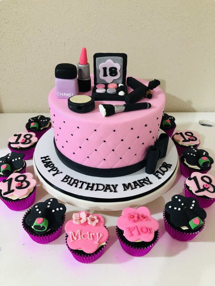 Fondant Cake Design For Debut