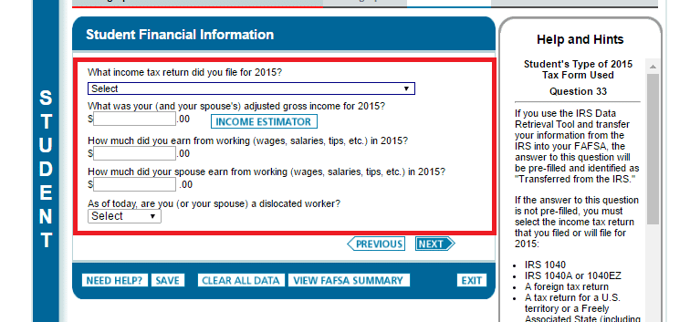 The FAFSA Application | CollegeChoice