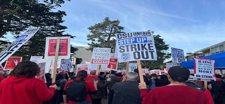 California Faculty Association Holds 1-Day Strike at San Francisco ...
