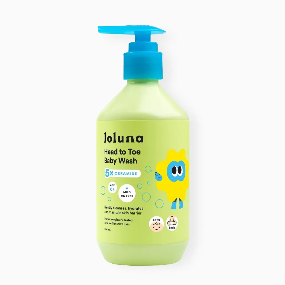 Loluna Head to Toe Baby Wash 5x Ceramide 300ml