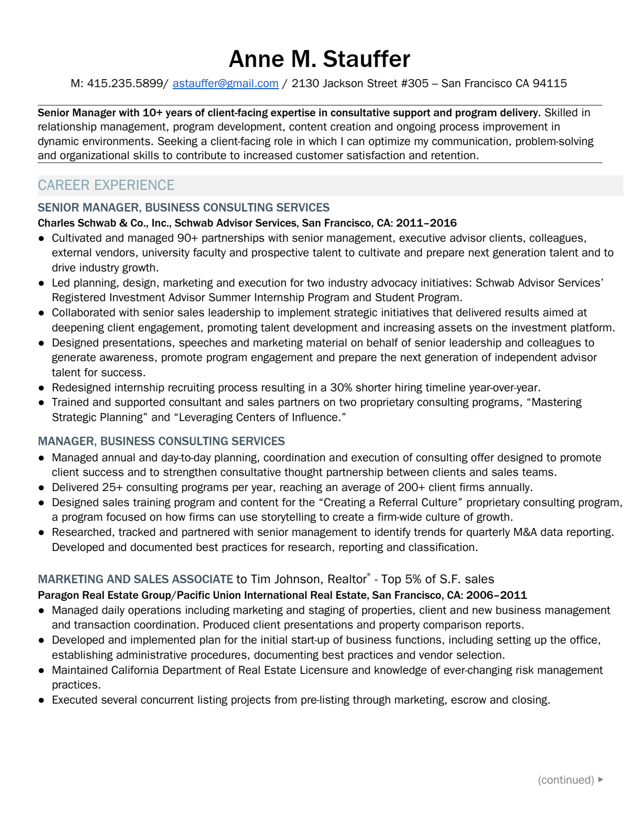 Anne Stauffer Resume_2018-01-06.pdf - New HireClub