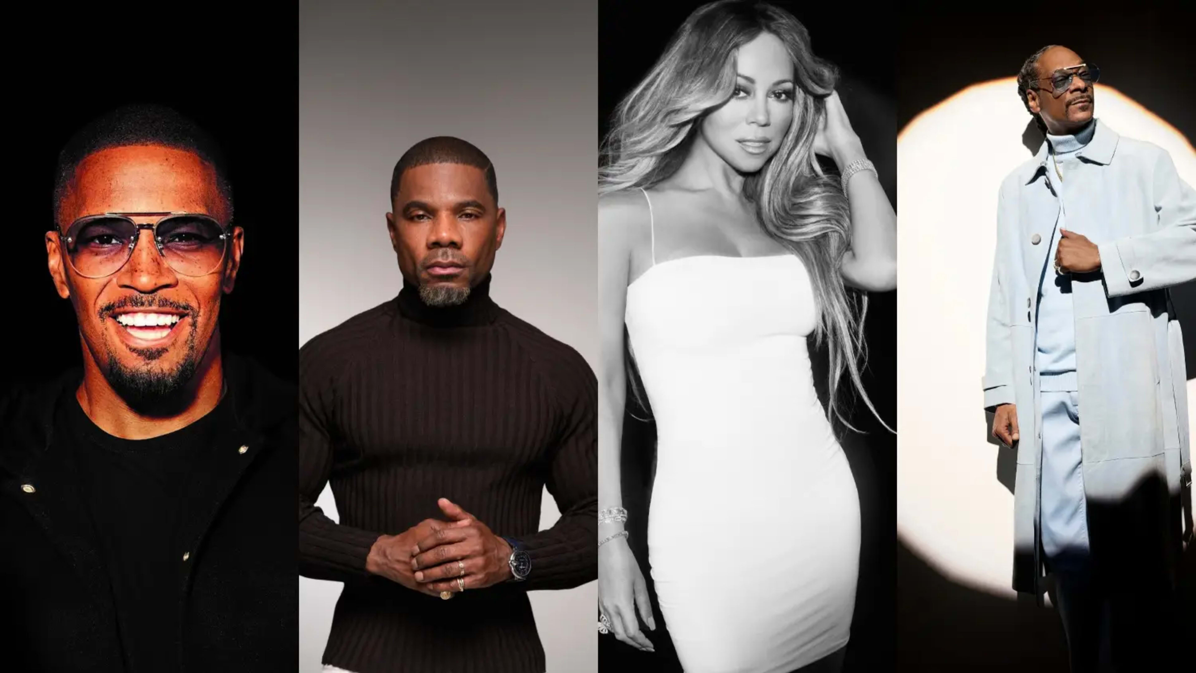 MARIAH, JAMIE FOXX, KIRK FRANKLIN, SNOOP ANOINTED BET ICONS