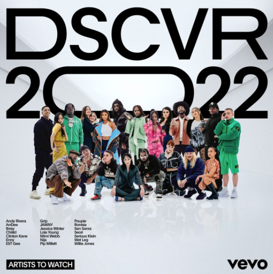 VEVO'S DSCVR ARTISTS TO WATCH 2022 CLASS