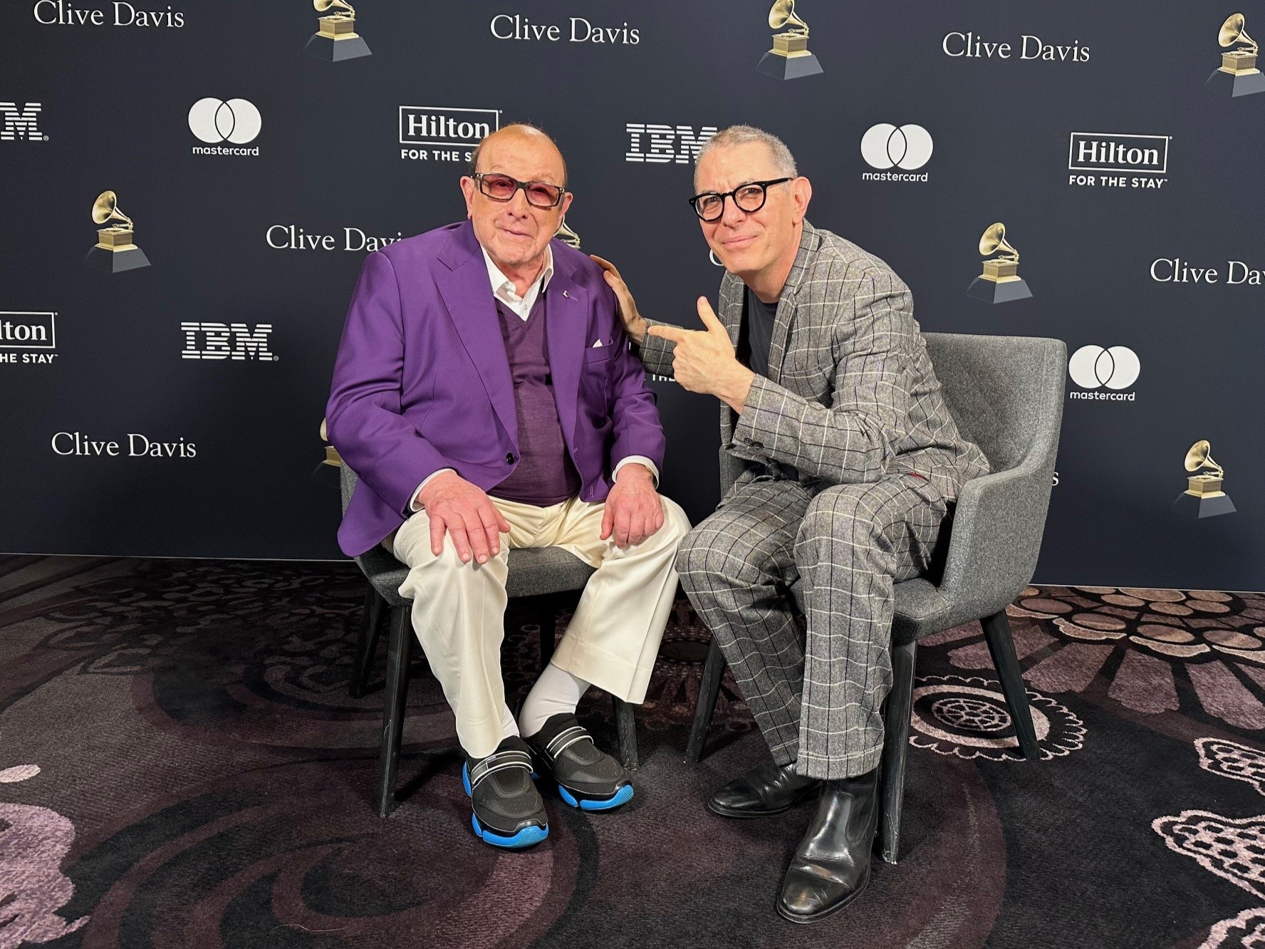 A PRE-GRAMMY MOMENT WITH CLIVE