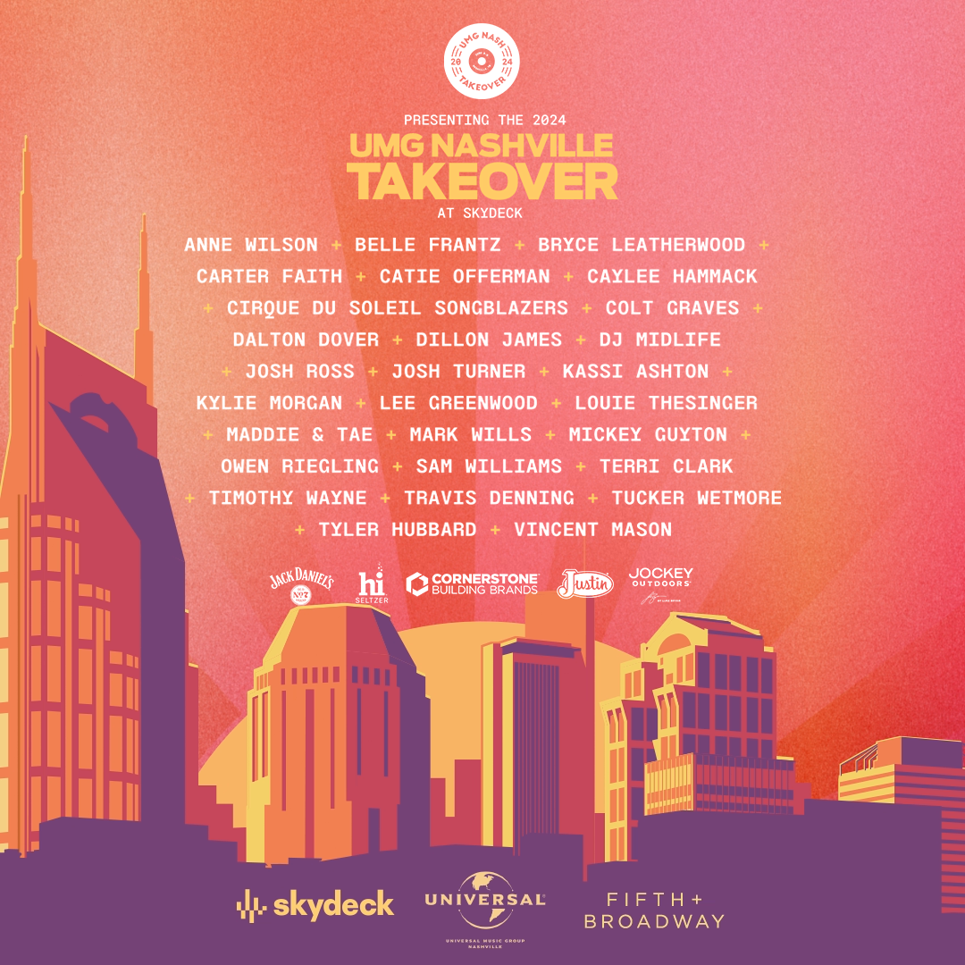 UMG NASHVILLE TAKEOVER LINEUP GROWS
