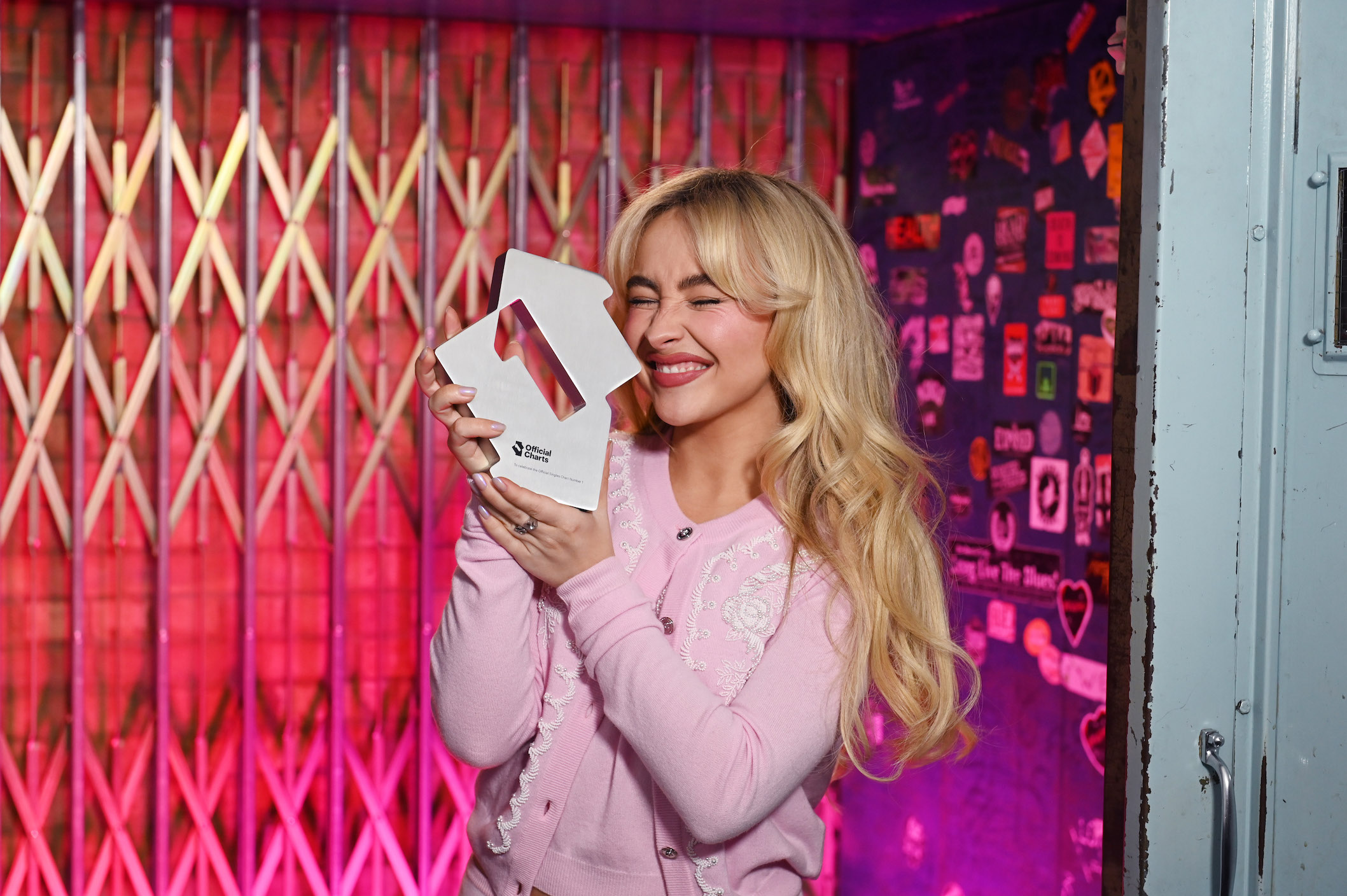 SABRINA BREAKS U.K. CHART RECORD