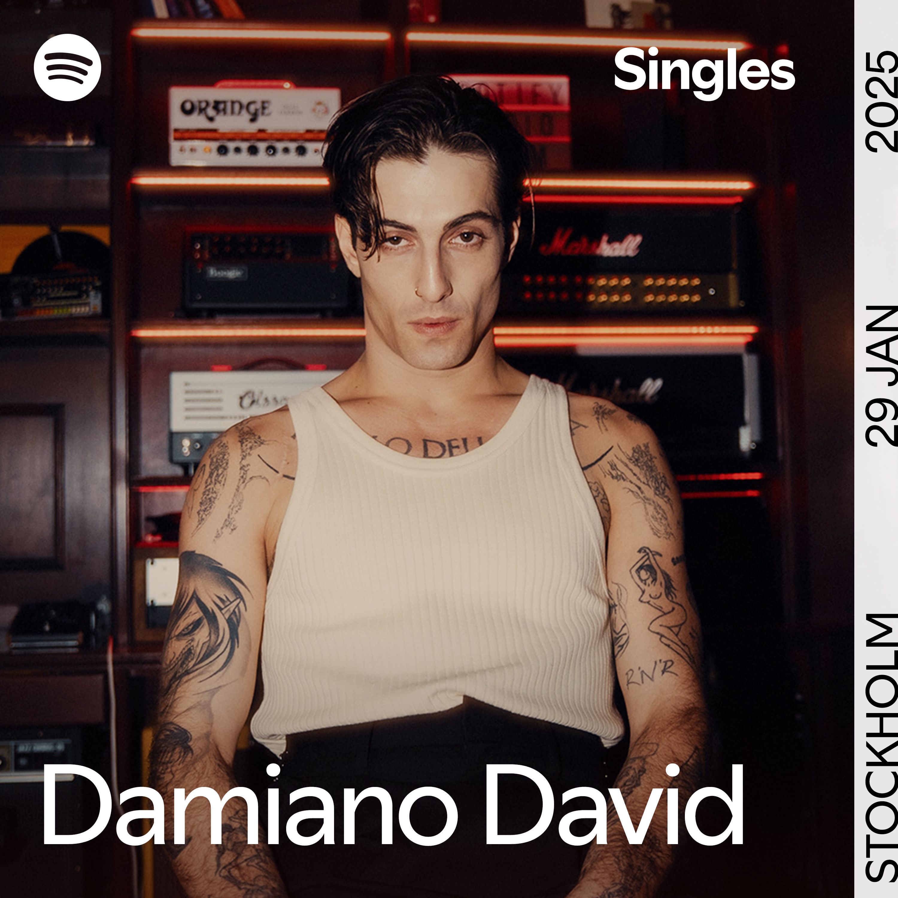 DAMIANO DAVID SINGS FOR SPOTIFY SINGLES