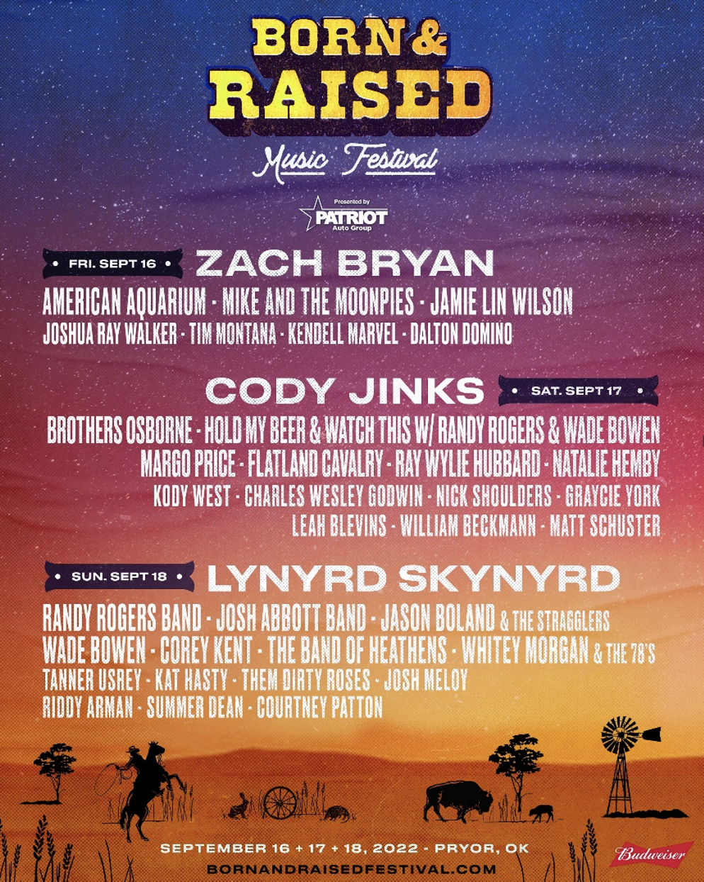 BORN & RAISED SETS LINEUP