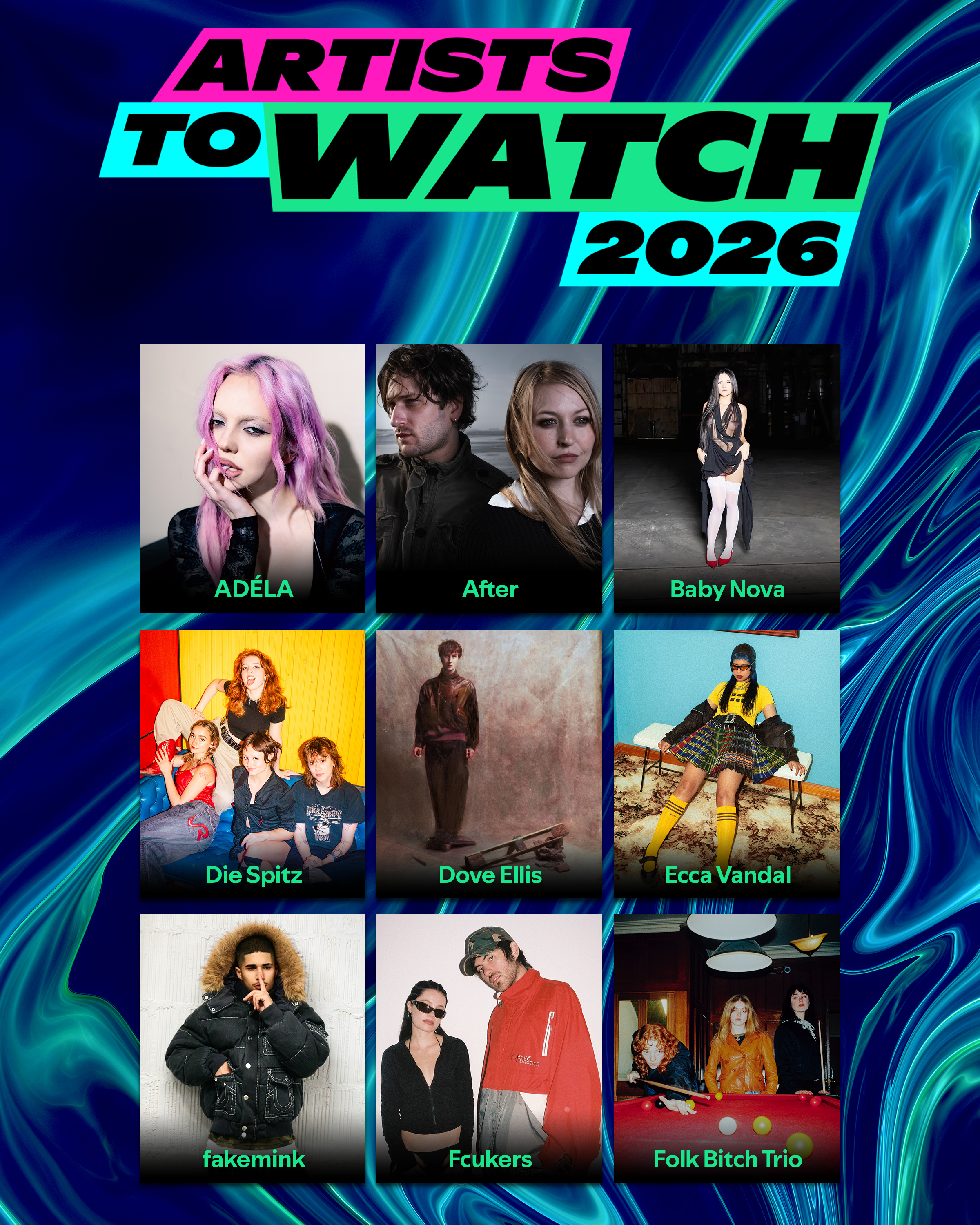 Spotify Unveils Its Artists To Watch 2026
