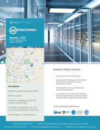 Advanced Data Center Services at 365 Data Centers Aurora, CO