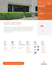DataBank Austin Data Center | Premier Colocation & Connectivity Services