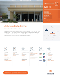 Advanced Colocation & Connectivity Solutions at DataBank IAD1 Ashburn