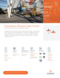 Advanced Colocation & Connectivity Services at DataBank PHX1 Phoenix