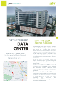Sify Technologies Hyderabad Data Center | Advanced IT Infrastructure