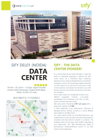 Sify Technologies Noida Data Center | Premier Connectivity and Colocation