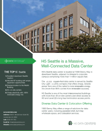 Advanced Data Center Services at H5 Data Centers Seattle