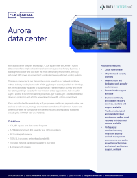 Flexential Denver Aurora Data Center | Secure, High-Capacity IT Solutions