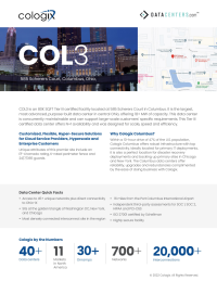 Cologix Columbus COL3 Data Center | Tier III Certified, High-Capacity ...