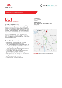 Discover Equinix DU1 Dusseldorf: A Gateway to Europe's Digital Market