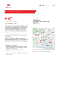 Explore Equinix HE7 in Helsinki: Pioneering Data Center Solutions in Espoo