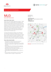 Explore Equinix MU3 Munich: A Premier Hub for Secure and Sustainable ...