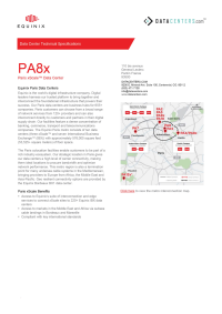 Explore Equinix PA8x Paris: Hyperscale Data Center Excellence in Pantin