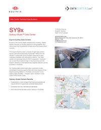 Equinix SY9x: A Hyperscale Data Center Powerhouse in Sydney, Australia