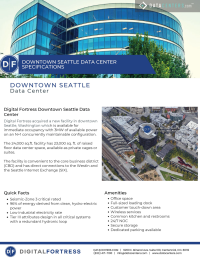 Digital Fortress Downtown Seattle Data Center | Cutting-edge Data Solutions