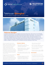 Telehouse Shanghai: Premier Data Center Services in China's Pudong District