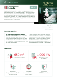 Strategically Located Edge Data Center in Leeds, UK | High-Density ...