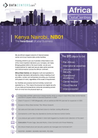 Nairobi Data Center | Secure & Scalable Colocation in East Africa