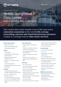 High-Availability Data Center in Hemel Hempstead | Secure & Carrier-Neutral