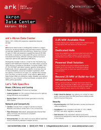 Akron Data Center | Scalable, Efficient Colocation in Ohio