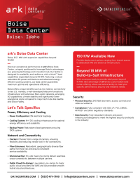Boise Data Center | Scalable Colocation in a Thriving Tech Market
