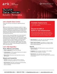 Duluth Data Center | Green, Scalable Colocation with 36 MW Potential