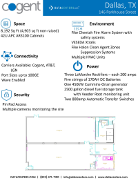 Dallas TX Data Center | Redundant Power, 100GE Connectivity, Secure Access