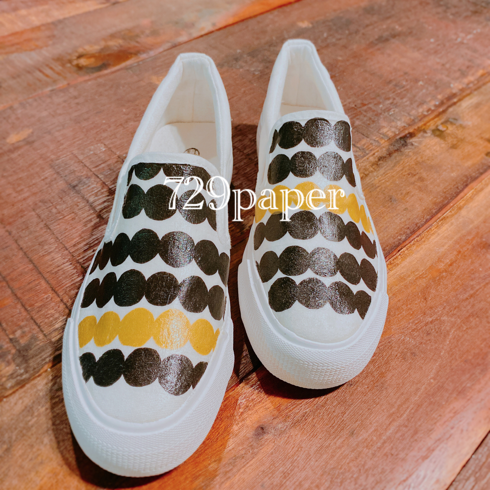 【蝶古巴特】拼貼 - 帆布鞋 手作課程 | 729paper 香港手作教室