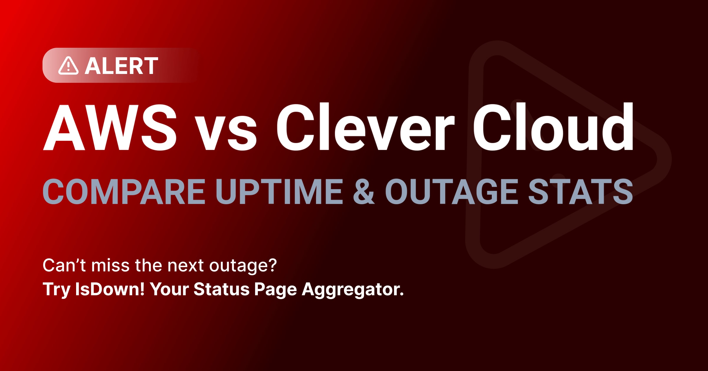 AWS vs Clever Cloud | Compare Uptime & Outage History | IsDown